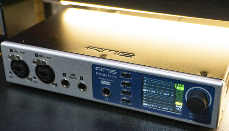 「RME Fireface UCX II」は2021年8月に発売されたRMEの新製品オーディオインターフェイス。